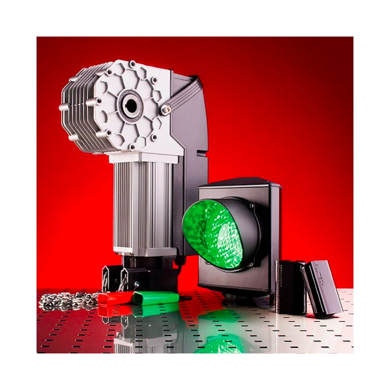 Automatisme pour porte sectionnelle industrielle sur arbre de torsion