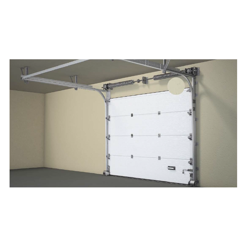 Porte sectionnelle industrielle avec 2 rangées vitrée - Sur mesure ...