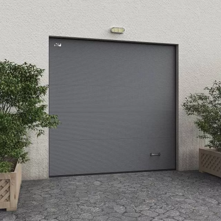 Porte de garage panneaux Micro rainure, Section en 45 mm, Ressort de ...