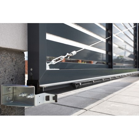 Portail coulissant industrielle autoportant en aluminium - Sur mesure