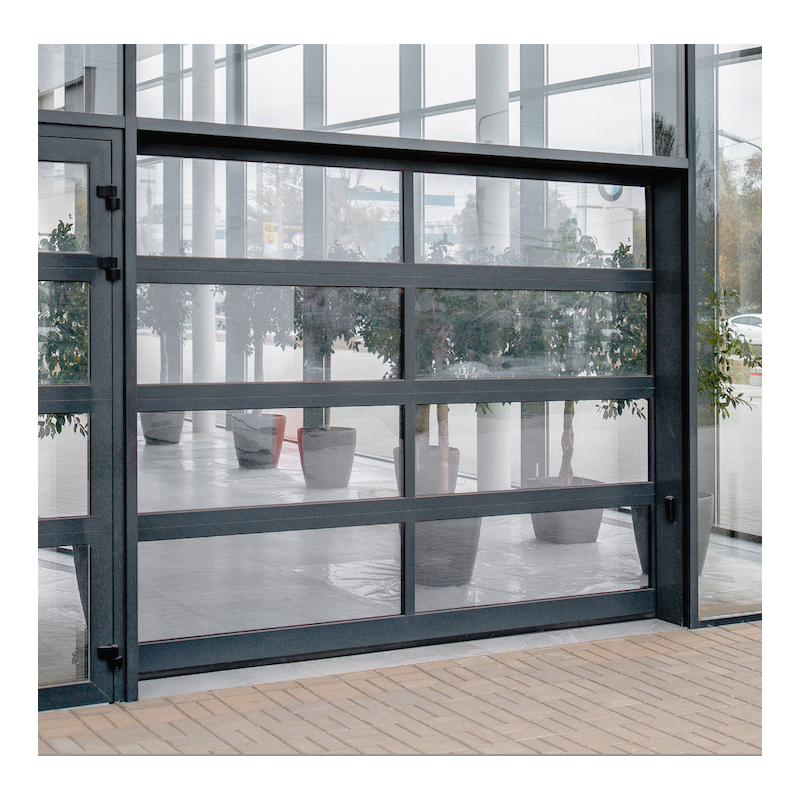 Porte de garage sectionnelle Triple vitrage plexiglass, Rupture de pont ...