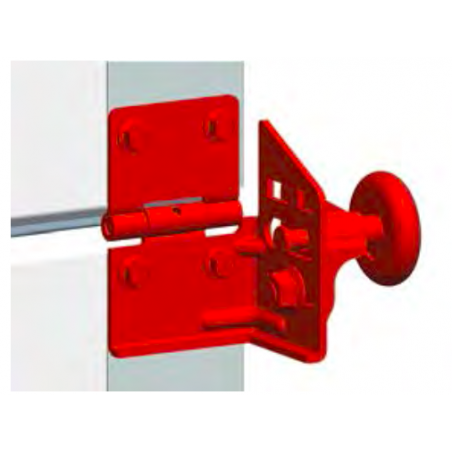 Palier simple galet pour porte de garage sectionnelle