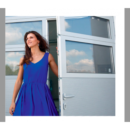 Porte de garage sectionnelle double vitrage avec portillon, Vitrage ...